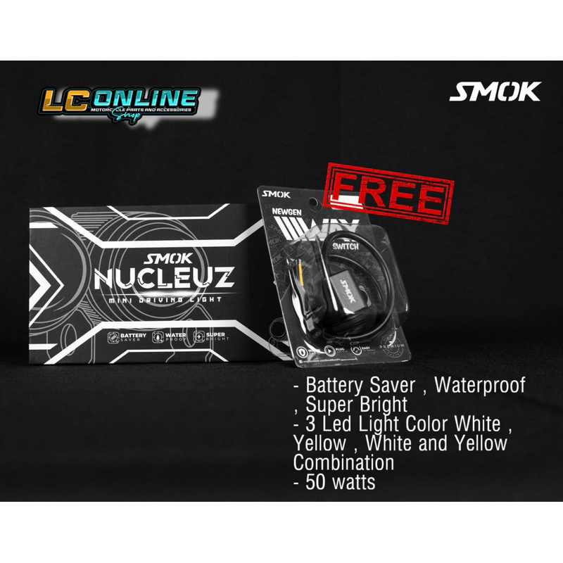 SMOK Mini driving Light 20W 50W White/Yellow | Shopee Philippines