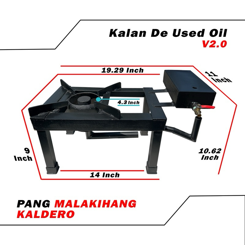 Kalan De Used Oil / Kalan De Mantika / Blue flame / Heavy Duty / Set ...