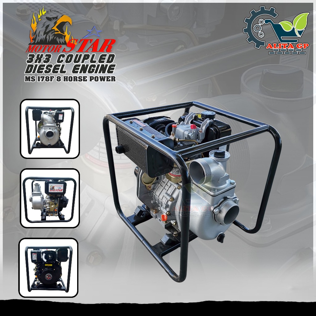 Coupled Diesel Engine 5hp 2x2 , 8hp 3x3 with Aluminum Self Priming ...