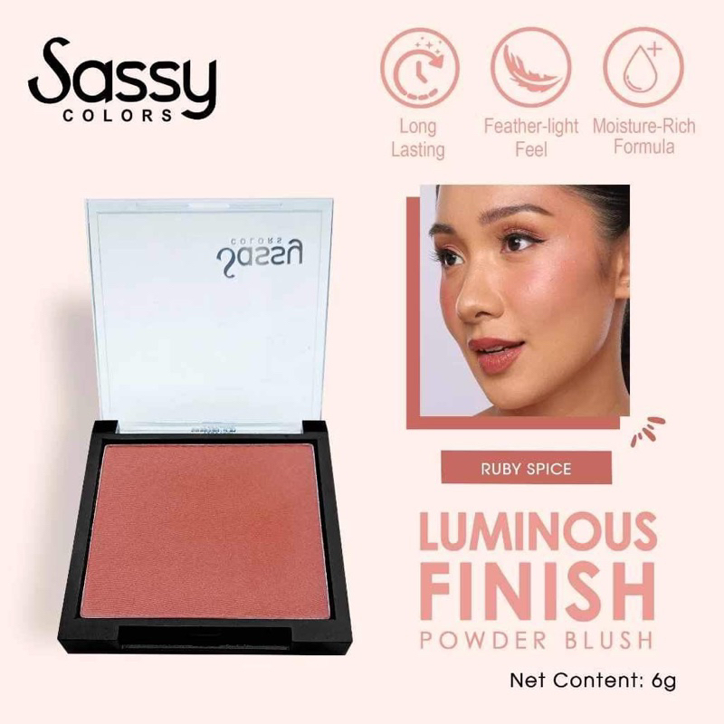 Sassy Colors Radiant Glow Powder Blush 6g | Shopee Philippines
