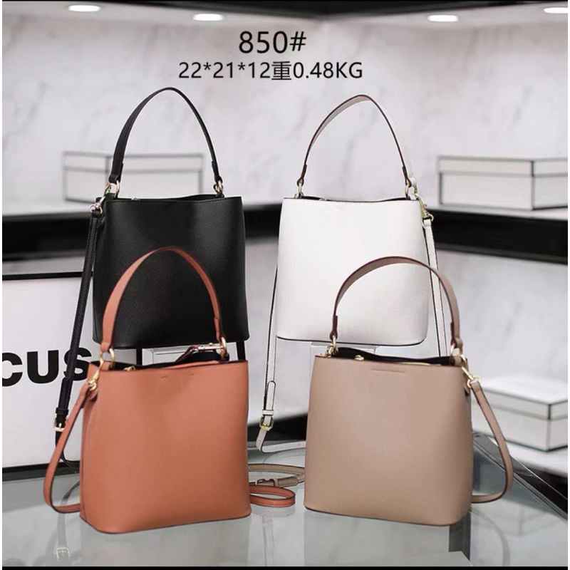 AW Bucket Bag Women Leather Sling Shoulder Bag Travel Print Crossbody ...