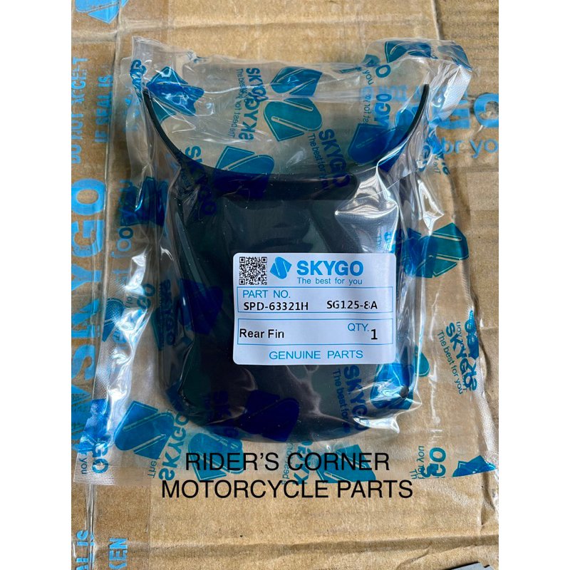 SKYGO WIZARD 125 Rear Fin / Fender Mud Guard 63321H Genuine / Original ...