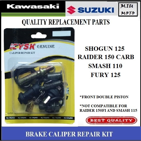 SHOGUN 125 RAIDER 150 CARB TYPE FURY 125 Brake Caliper Repair Kit FRONT ...