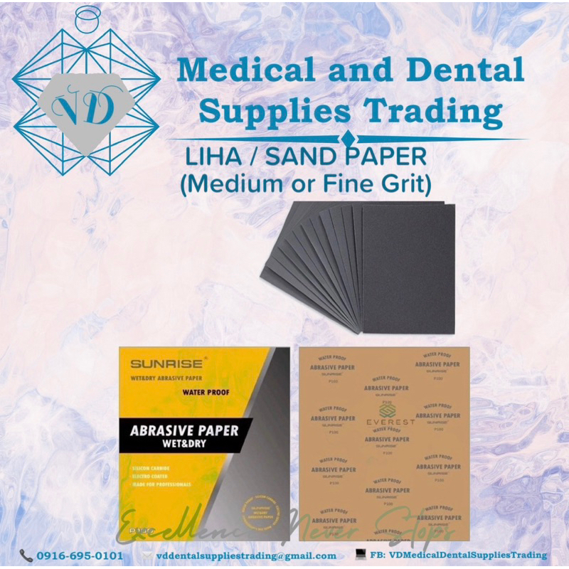 LIHA or SAND PAPER (Medium or Fine Grit) sold per piece | Shopee ...