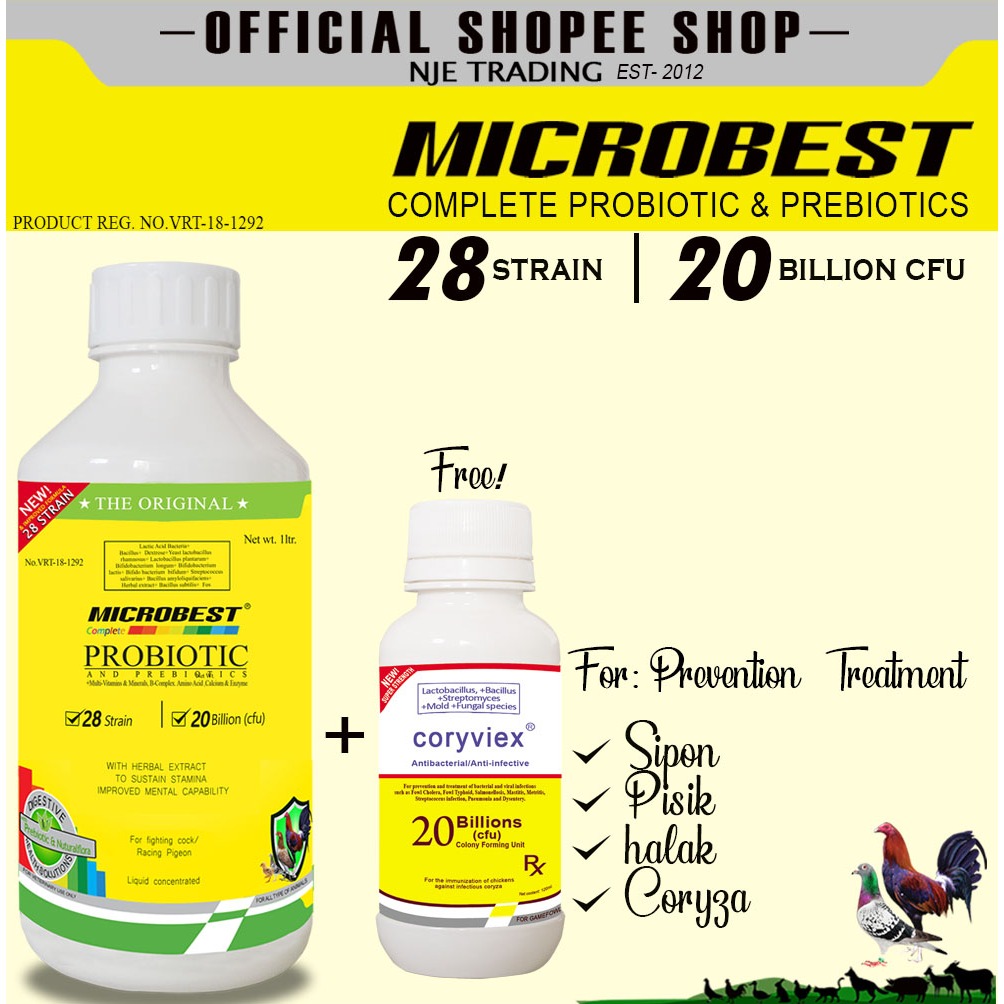 Microbest Complete probiotic & prebiotics 28 Strain concentrated ...