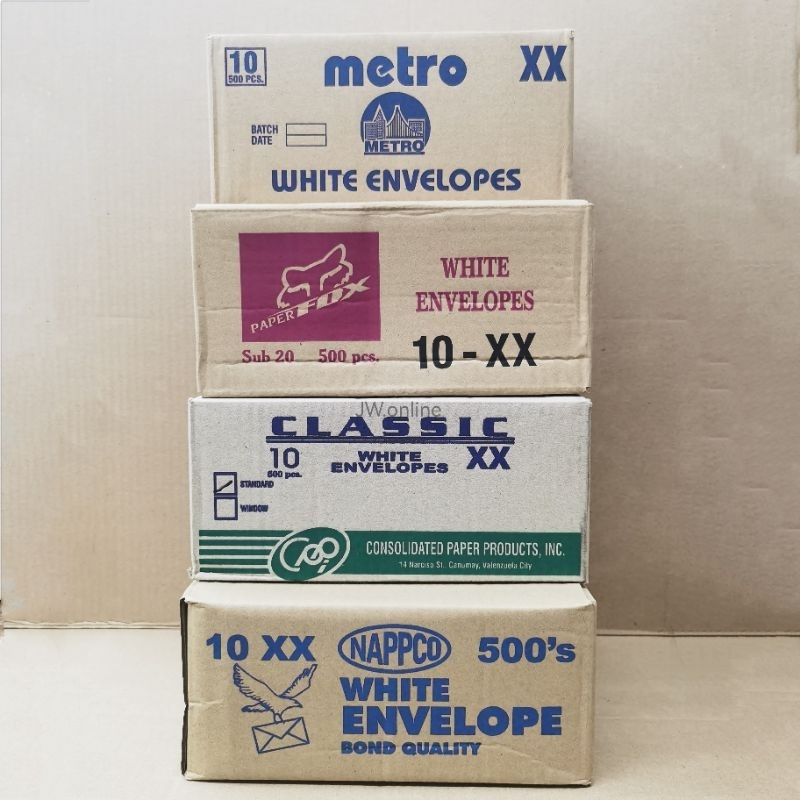 White envelopes long and short/500pcs | Shopee Philippines