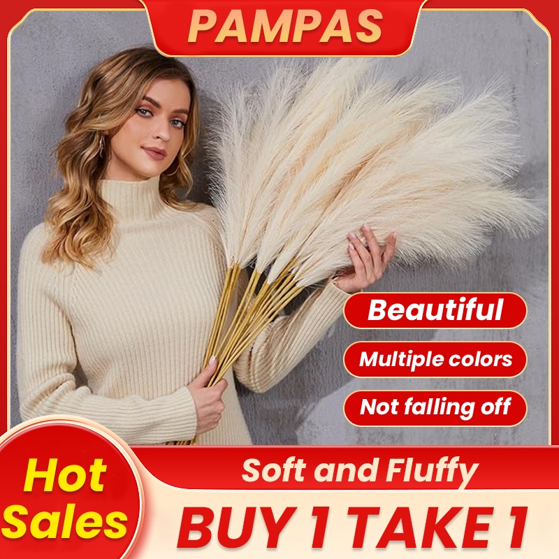 56cm Artificial Reed Flower Wedding Decoration Pampas Grass Party Decor ...