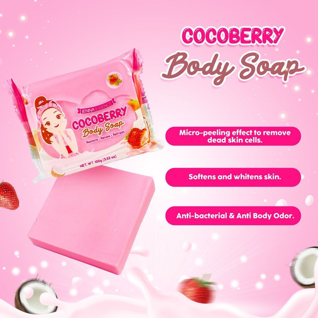 Authentic Cocoberry Soap Pillow Pack 100g Whitening Body Soap Glowing ...