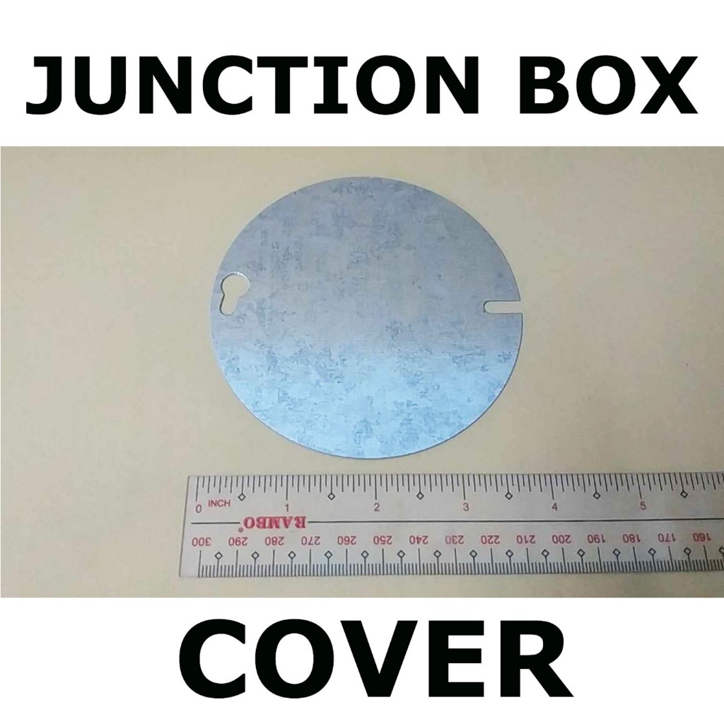 GI JUNCTION BOX COVER GALVANIZED IRON BILOG CIRCLE