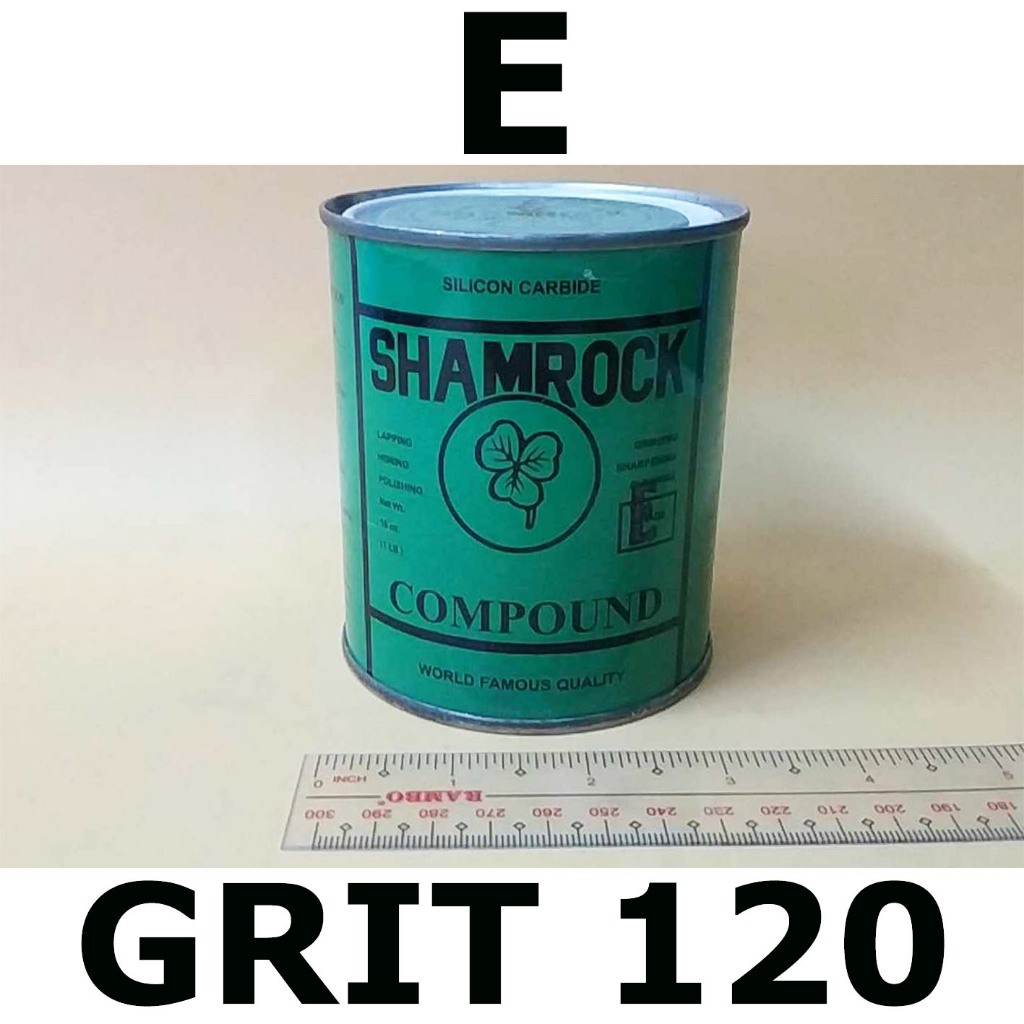 SHAMROCK GRINDING COMPOUND E GRIT 120 COARSE ( 1 LB 16 OZ