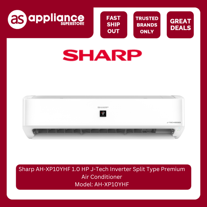 Sharp AH-XP10YHF 1.0 HP J-Tech Inverter Premium Split Type Air ...
