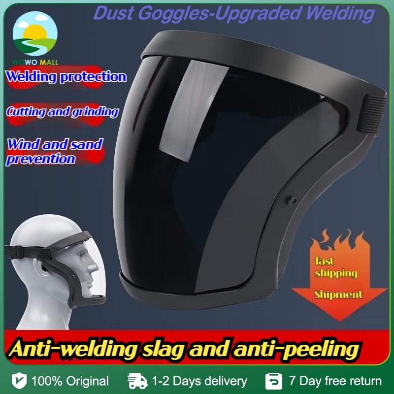 Transparent full face welding mask dustproof anti-fog mask safety ...
