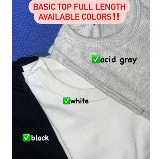 BUNDLES BASIC TOP FULL LENGTH / DOUBLE LINING / TERNO COORDINATES (5,10 ...