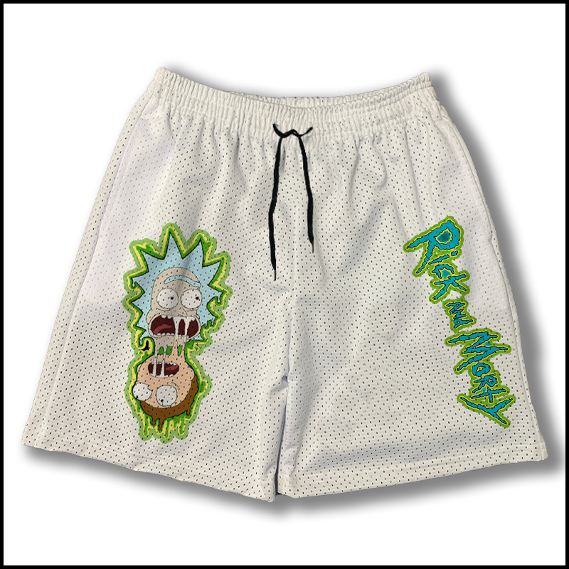 MESH SHORT FOR MEN DESIGN #2 - TRENDY BASKETBALL SHORTS - WHITE ...