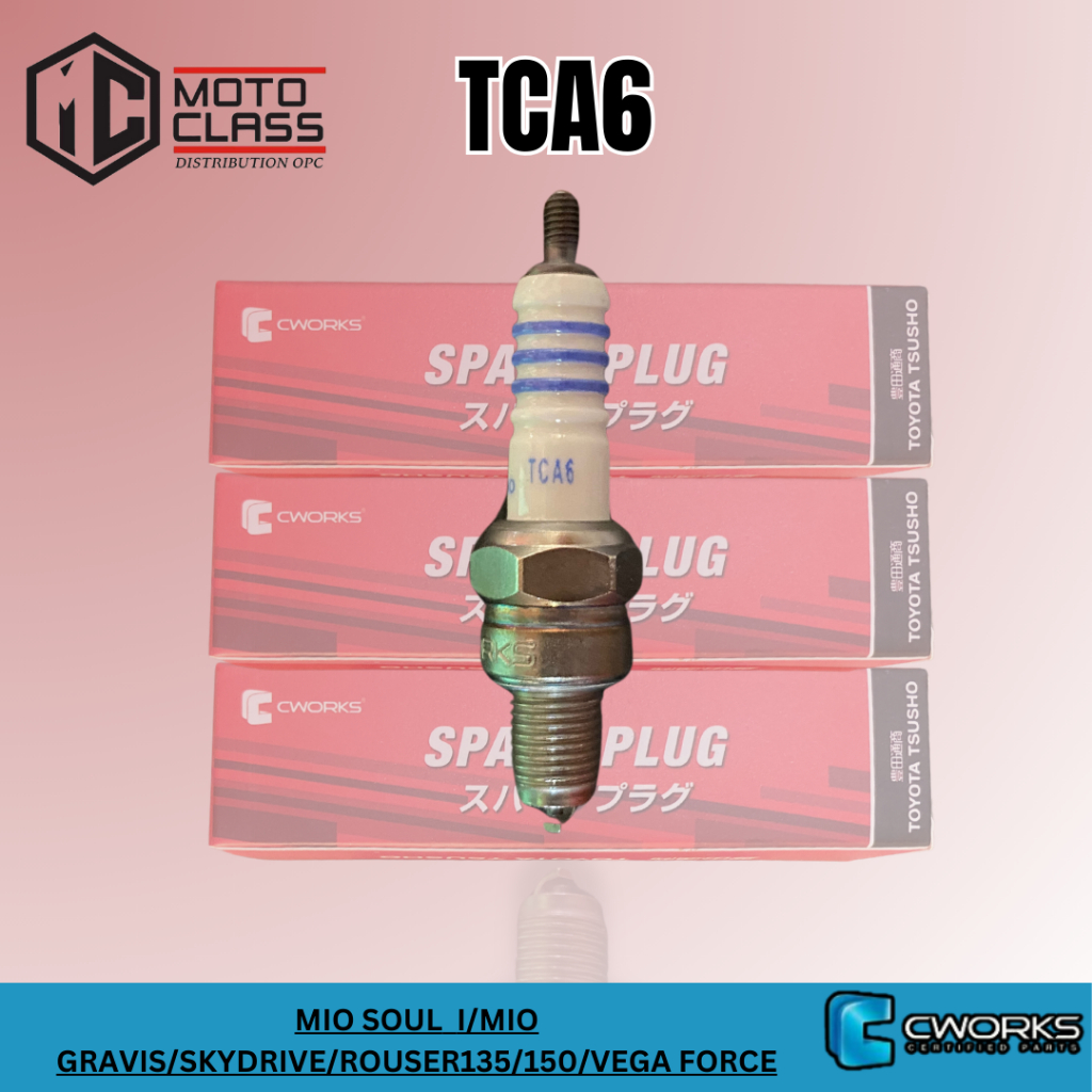 CWORKS SPARKPLUG TCA6 TCA7 TD8 MIO WAVE SKYDRIVE TMX RUSI | Shopee Philippines
