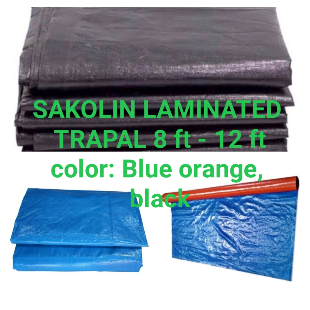 Sack Sakolin Trapal 8FT - 12 FT Black, Blue orange Sack Waterproof ...