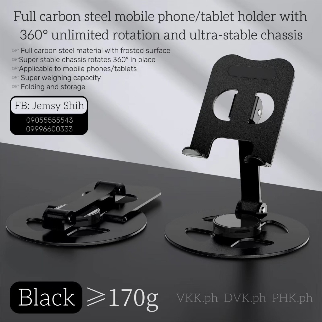 Phone stand Metal M7 celephone stand Full Carbon Steel 720° Infinite ...