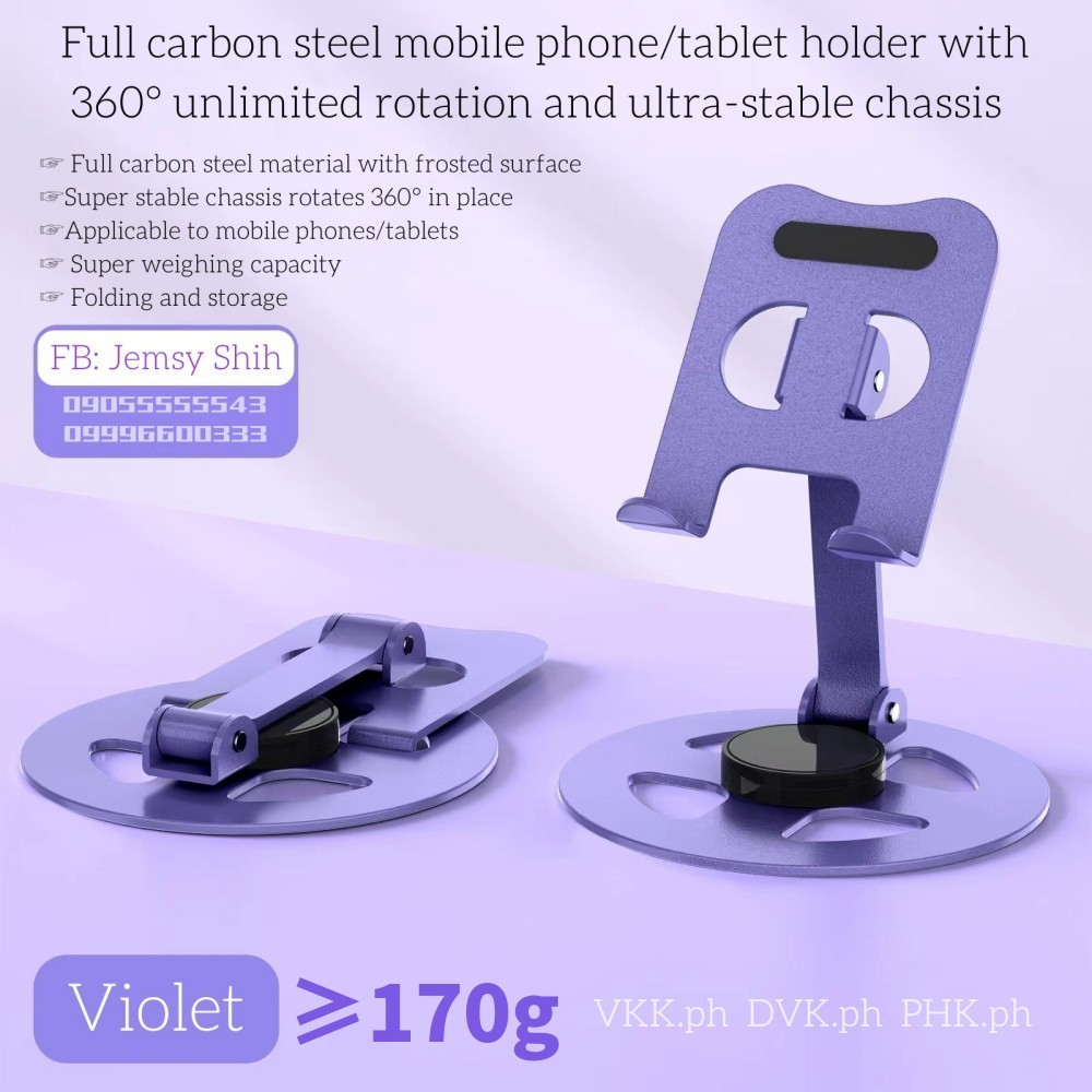 Phone stand Metal M7 celephone stand Full Carbon Steel 720° Infinite ...