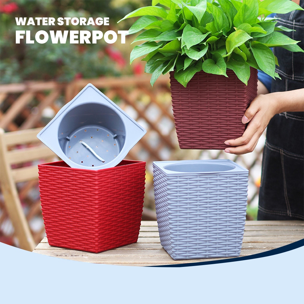 Nordic Style Self Watering Garden Planter with Removable Inner Pot ...