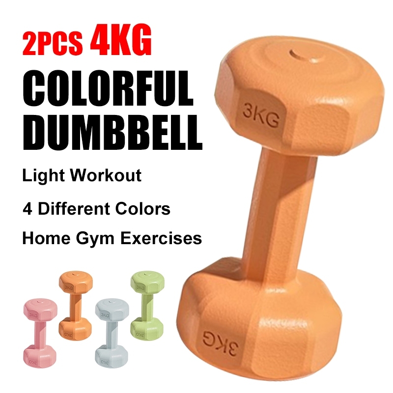 2PCS Dumbbell Set Dumbbell for Women 1-3KG Light Workout Home Gym ...