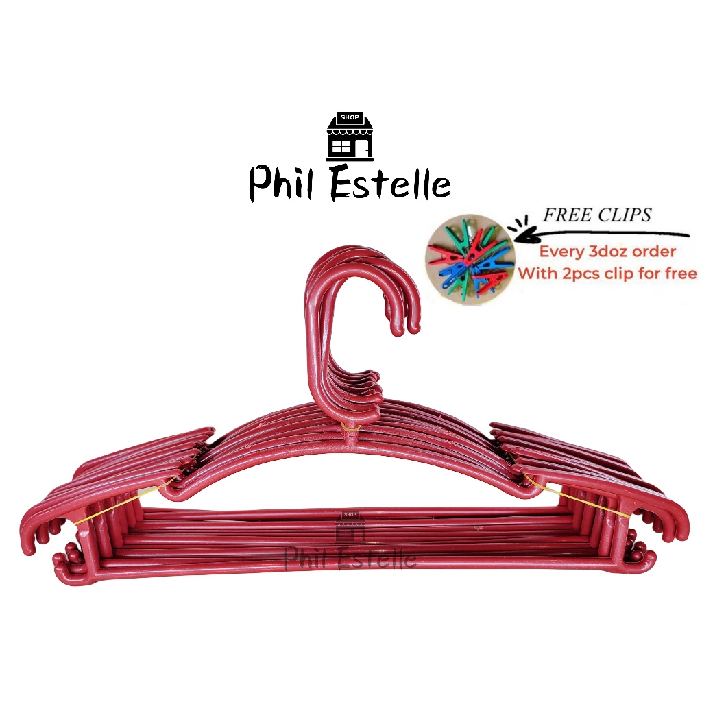 36PCS/3DOZEN Plastic hanger adult hanger good quality availble COD ...