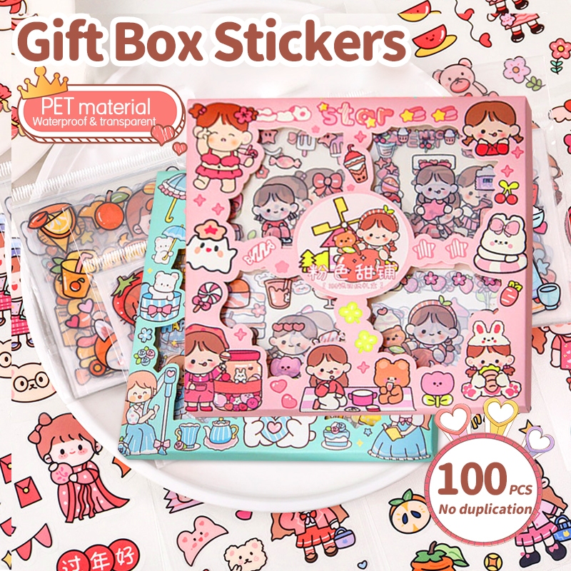 Pcs Kawaii Cute Guka Sticker Korea Cartoon Stickers Non-Repeating ...
