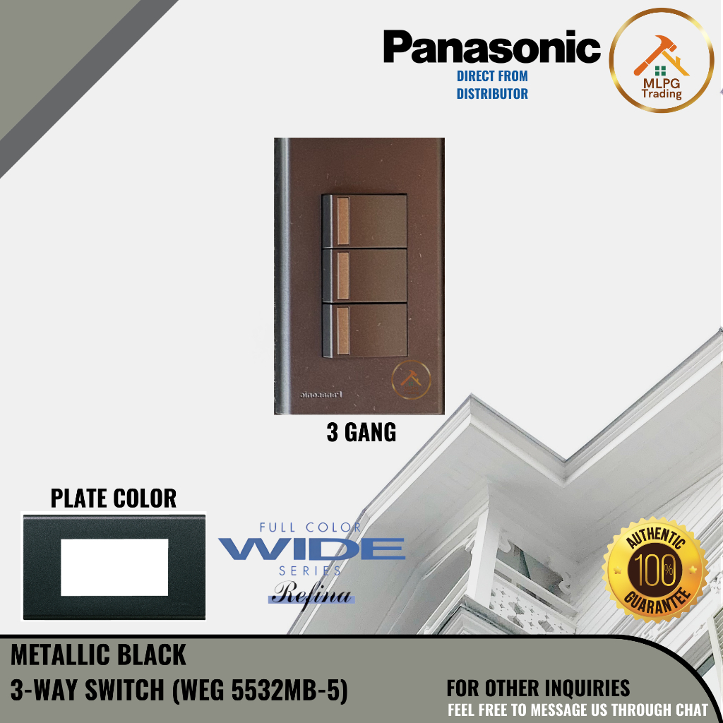 Panasonic Full Color Wide Series "Refina Series" 3-Ways-Switch ...