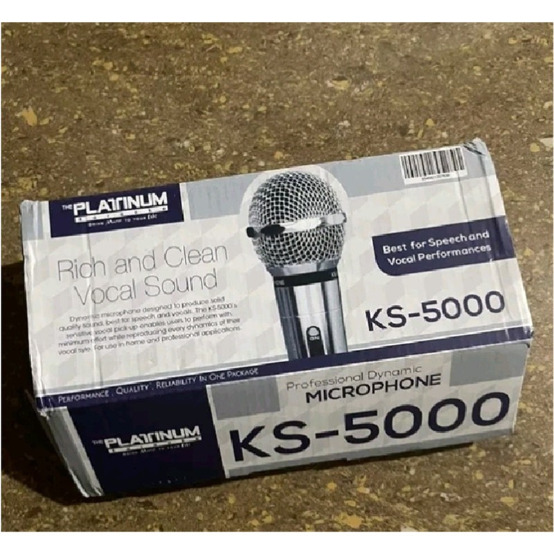 KS-5000 Platinum Heavy Duty Wired Microphone (10Meters) | Shopee ...