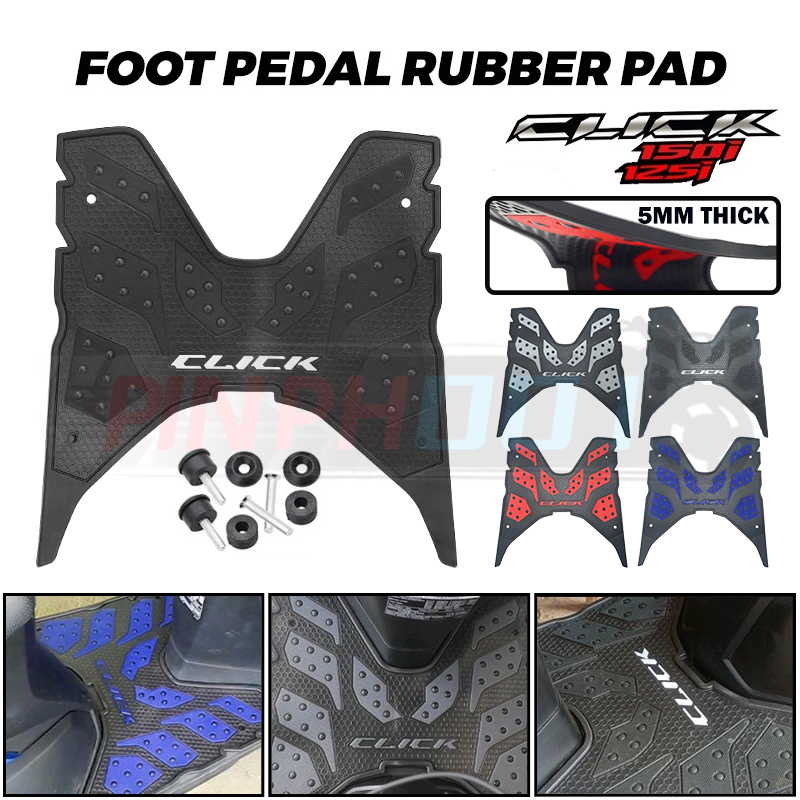 HONDA CLICK 125i /150i Footboard Rubber Matting With Bolts For CLICK V1 ...