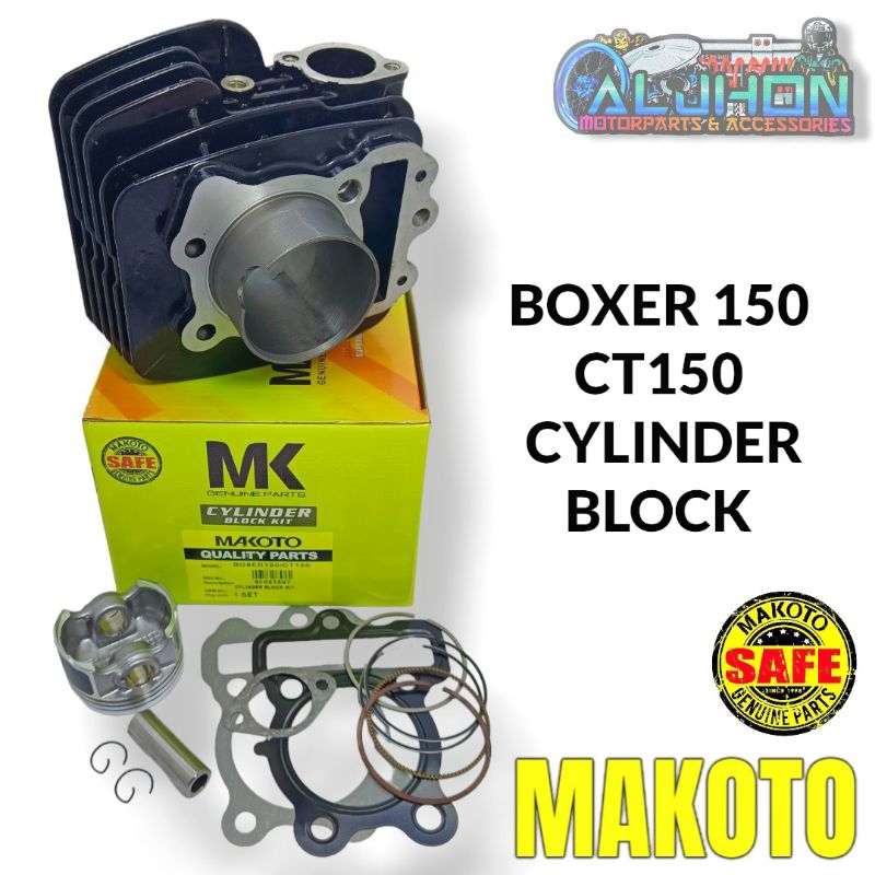 MAKOTO BOXER 150 / CT150 CYLINDER BLOCK SET STANDARD SIZE | Shopee ...