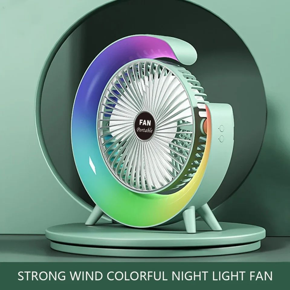 Desktop Table Fan Adjustable Tilt Personal Fan Desk USB Fan Small Quiet ...