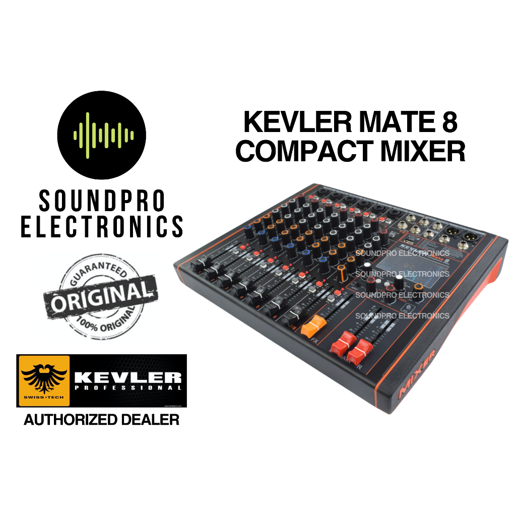 Kevler Mate-8 8Channel Compact Mixer USB/Bluetooth Ready | Shopee Philippines