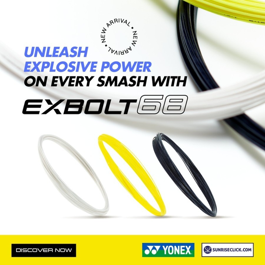 Yonex String Exbolt 68 Sunrise SP ORIGINAL 100% | Shopee Philippines