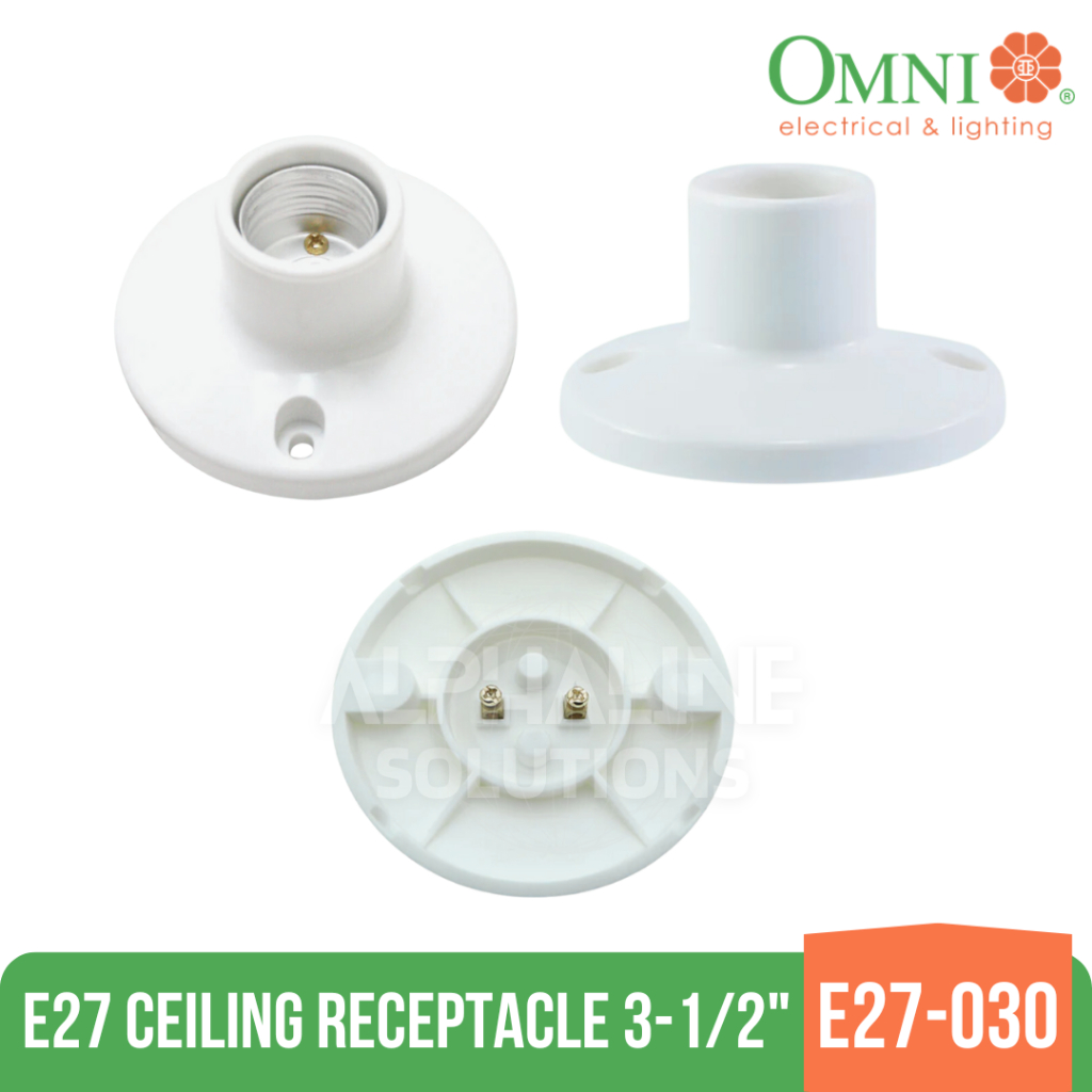 Omni E27 CEILING RECEPTACLE IN POLYBAG E27-040 E27-030 E27-020 | Shopee ...