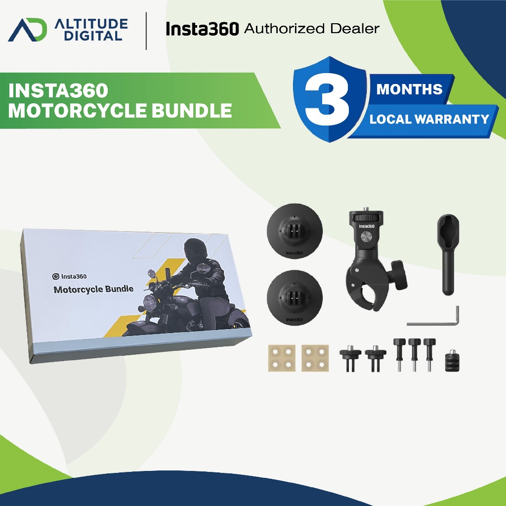 Insta360 Motorcycle Mount Bundle Standard (New Version) | Shopee ...