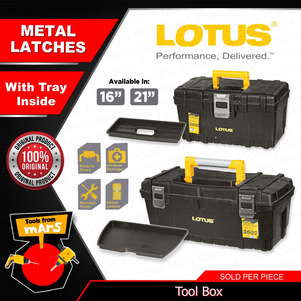 Lotus Toolbox Organizer Storage Tools 16" 40CM / 24" Inch 61CM Metal ...