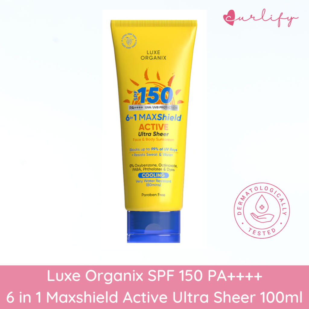 Luxe Organix Aqua Daily Sunscreen/ Zero Shine Sunscreen/ 6in1 Maxshield ...