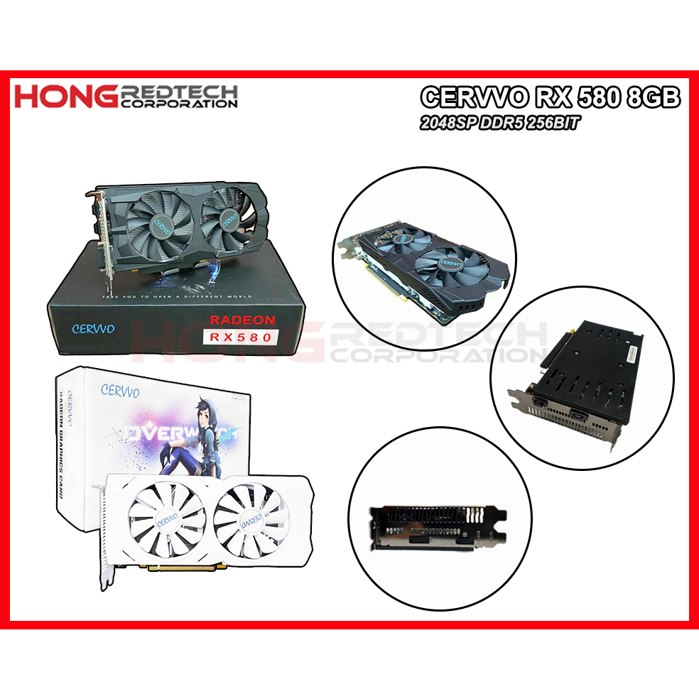 CERVVO AMD Radeon RX580 8GB DDR5 | Shopee Philippines