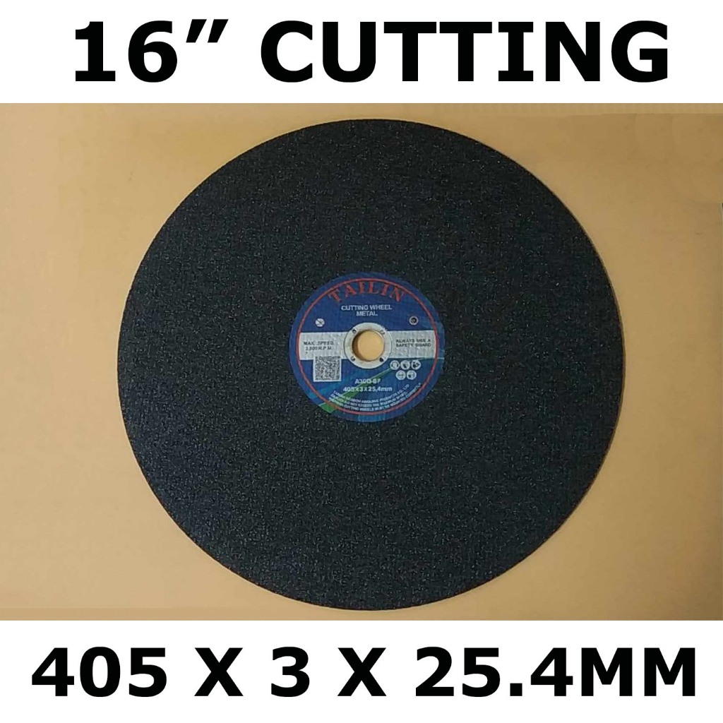 ORIGINAL TAILIN CUTTING DISC 16" ( 405MM X 3MM X 25.4MM ) CUTT OFF ...