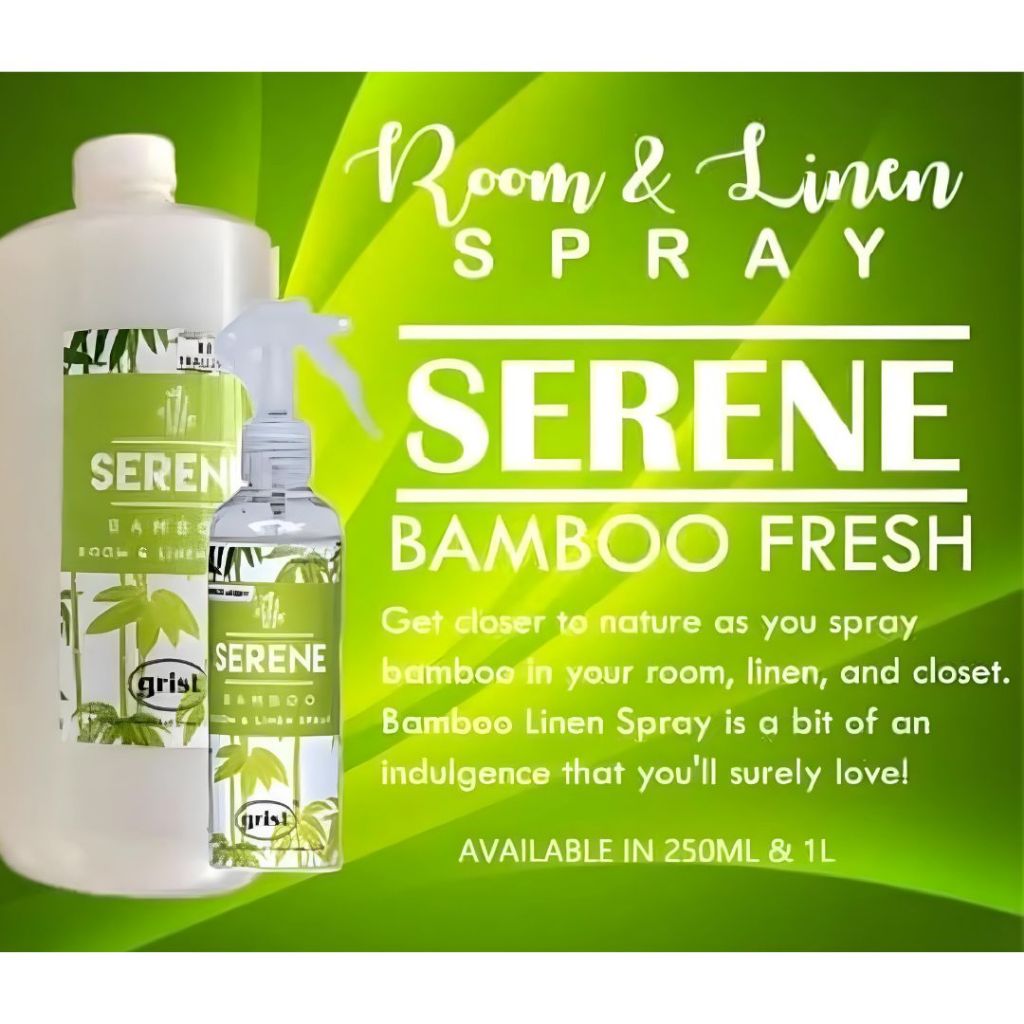 Serene Bamboo Scent Grist Room and Linen Spray Fragrance Smell Like ...