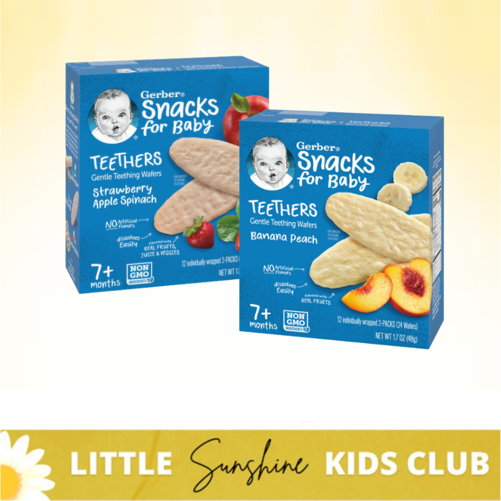 Little Sunshine | Gerber Teethers Gentle Teething Wafers, 7+ months old ...
