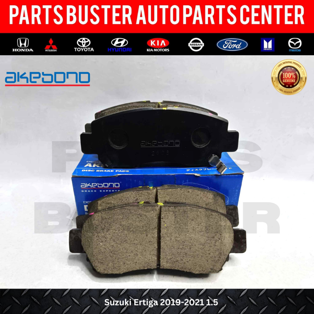 Akebono Front Brake Pad for Suzuki Ertiga 2019-2021 1.5 (AN-574WK) | Shopee Philippines