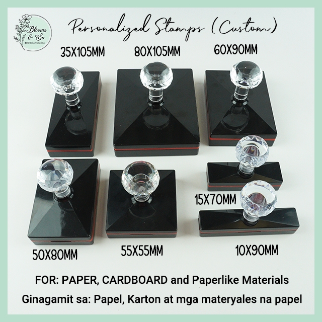 Personalized Crystal Stamp (Cutsom) For Paper | Shopee Philippines