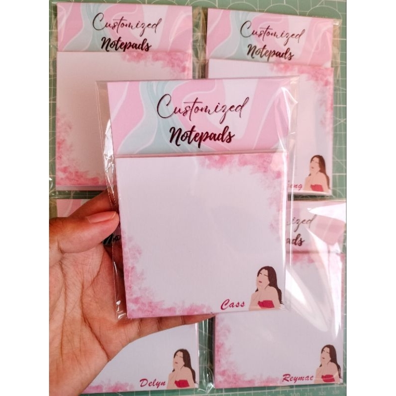 Notepad Memopad Customized Name and Character | Shopee Philippines