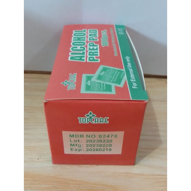 TopCare Alcohol Prep Pads 100pcs | Shopee Philippines