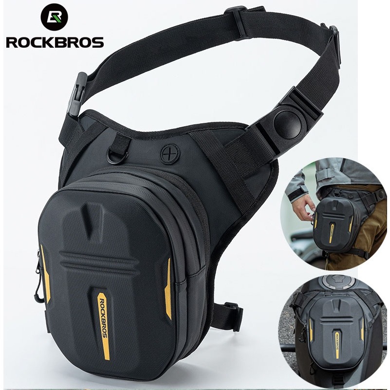 ROCKBROS Motorcycle rider leg bag hard shell Fanny pack motorcycle ...