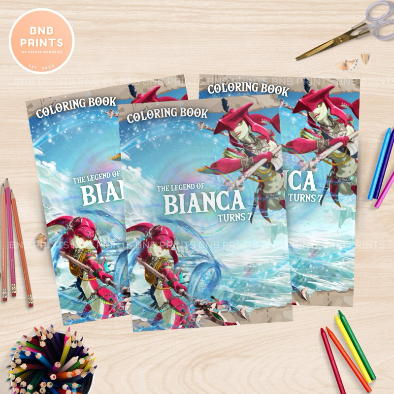 LEGEND OF ZELDA MIPHA AND SIDON COLORING BOOKS CUSTOMIZED WITH ...