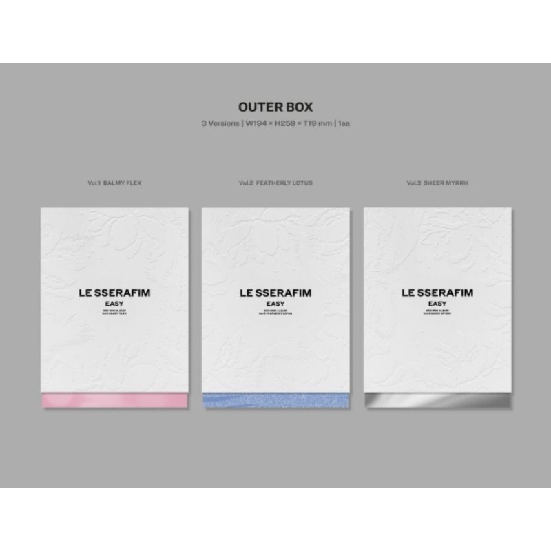 LESSERAFIM EASY UNSEALED ALBUM | Shopee Philippines