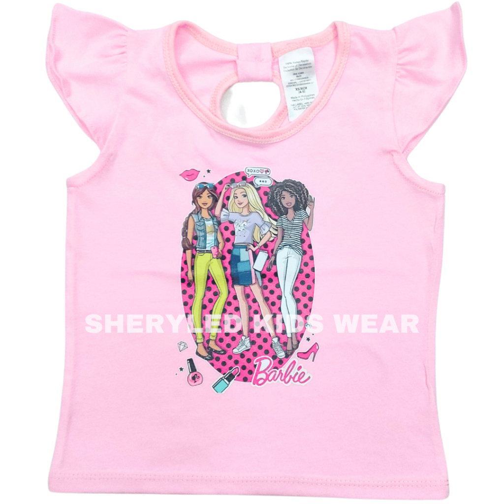 Kids Cotton Tops Girls Clothes Simple Plain Blouse Toddlers | Shopee ...