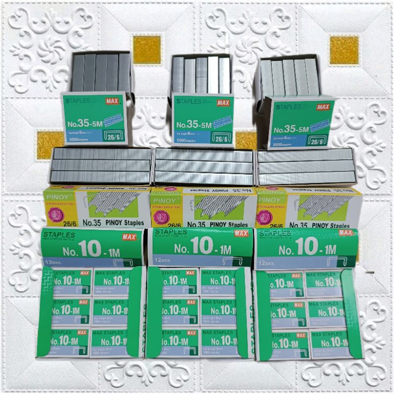 MAX STAPLES (NO.10 & NO.35) | Shopee Philippines